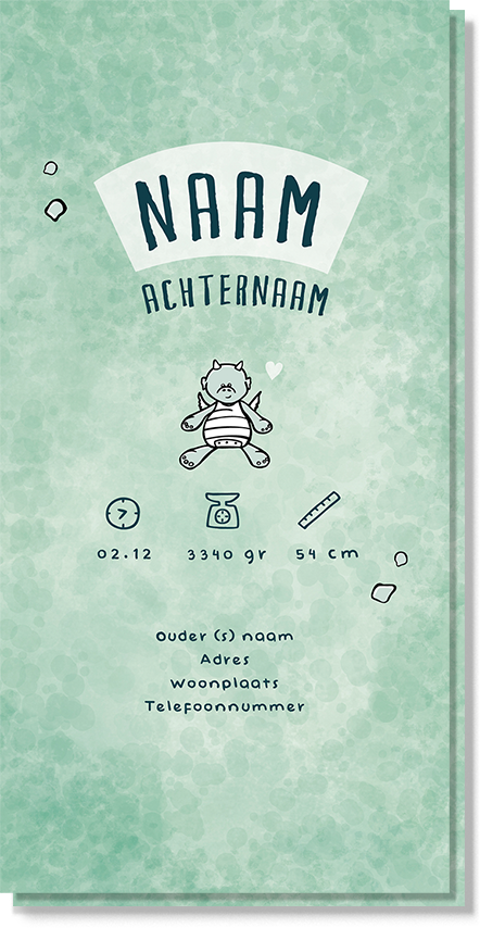Unieke kaartjes | Liefs Jansje | Unieke en bijzondere geboortekaartjes